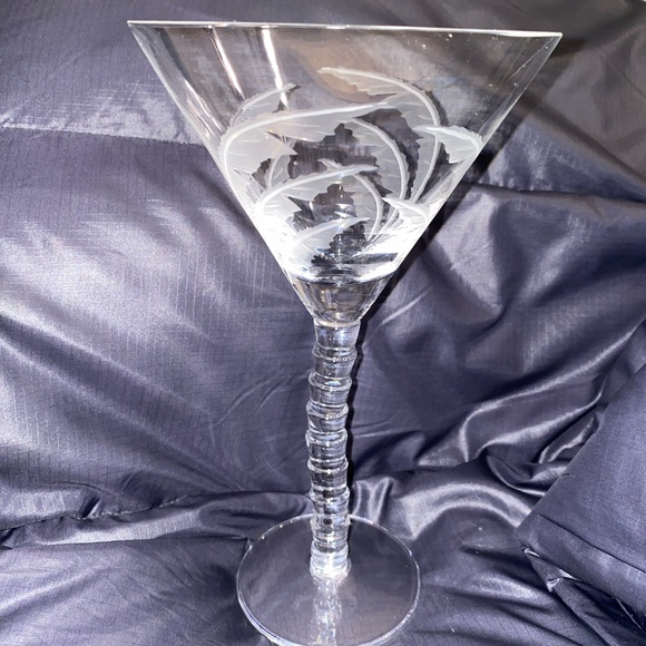 Tommy Bahama | Dining | Palm Tree Crystal Martini Glass Wbeautiful Palm ...